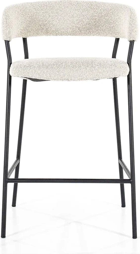 Eleonora Luka Barkruk Beige Boucle Stof | BIANO