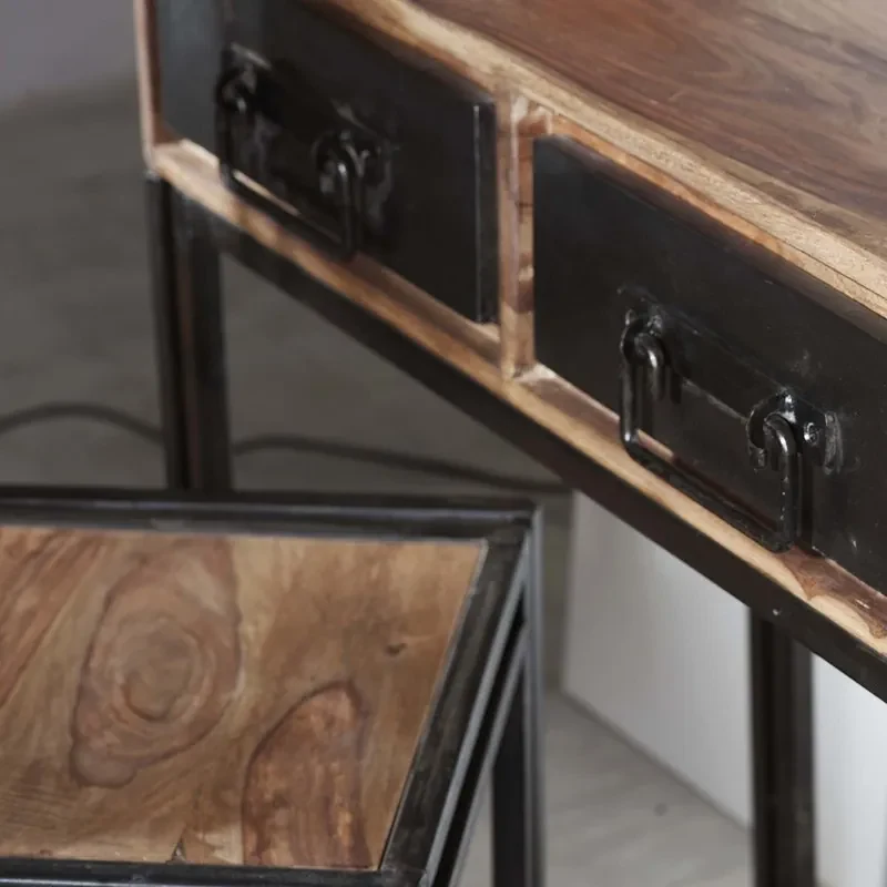Houten Sidetable Sheeshamhout - 80 X 40cm. | BIANO