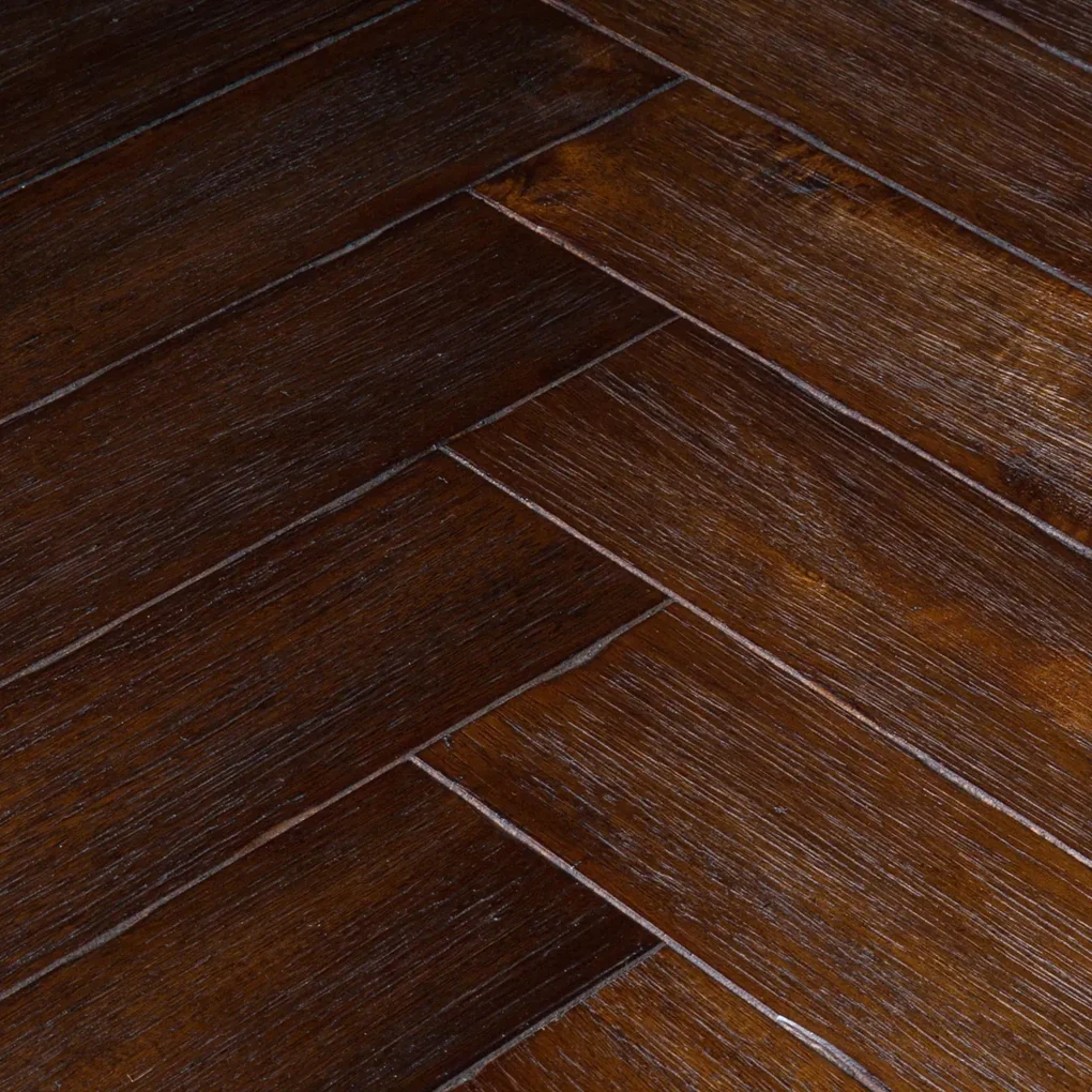 Dutchbone Class Visgraat Eettafel Donker Hout 180 X 90 Cm - 180 X 90cm ...