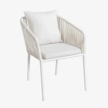Pakket Van 4 Arhiza Classic Tuinstoelen Met Aluminium Armleuningen En ...