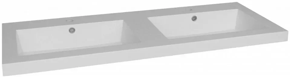 Lambini Designs Como wastafel mineraalmarmer 120cm dubbel met ...