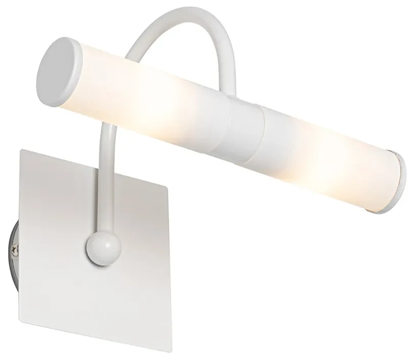 Klassieke badkamer wandlamp wit IP44 2-lichts - Bath Arc Modern G9 IP44 ...