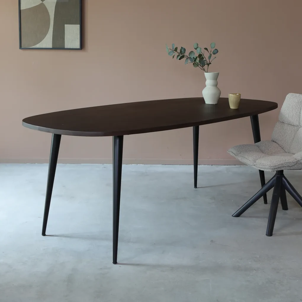 Eettafel Deens Ovaal 200x100 Cm - 200 X 100cm. | BIANO
