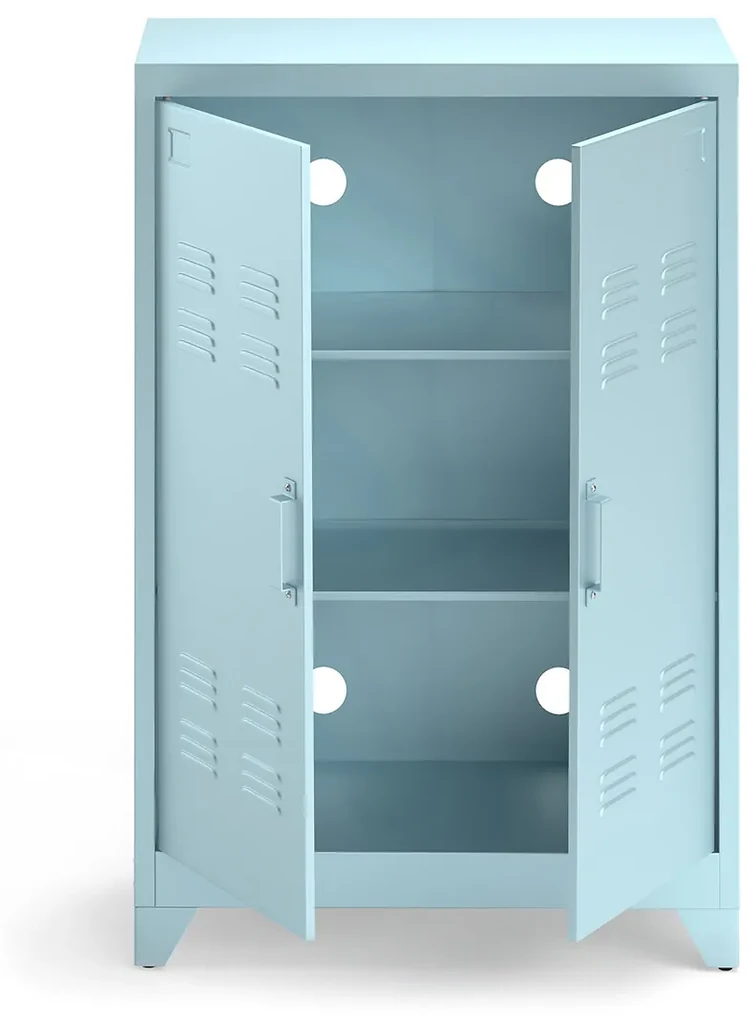 Lage kast in metaal, 2 deuren, Hiba | BIANO