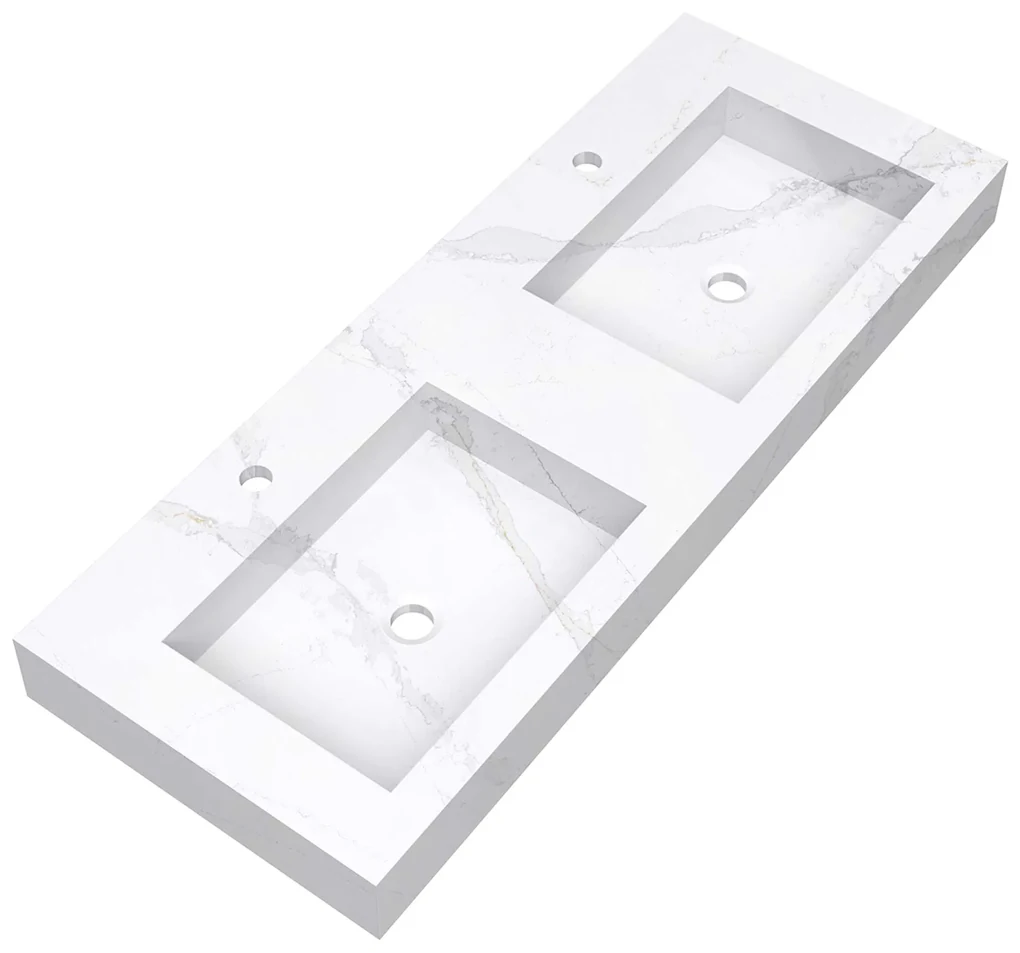 Sanituba Nature badmeubel 120cm old castle met wastafel Artificial ...