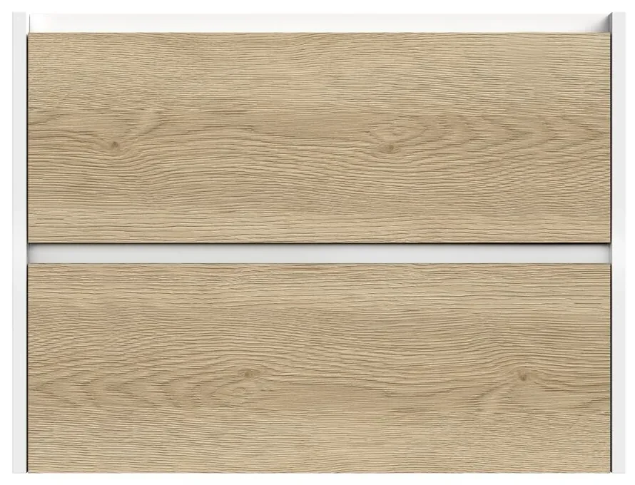 Tiger Reverse onderkast 80cm naturel eiken/mat wit | BIANO