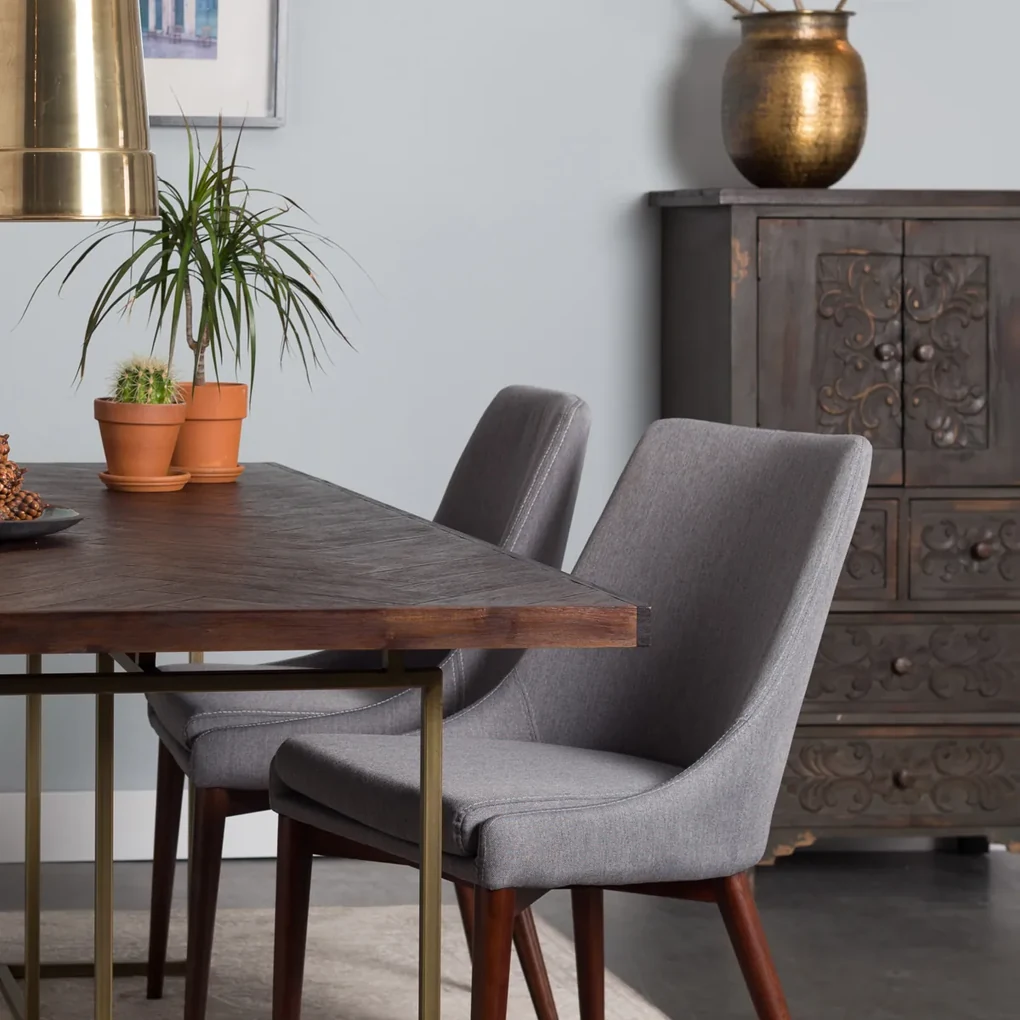 Dutchbone Class Visgraat Eettafel Donker Hout 180 X 90 Cm - 180 X 90cm ...