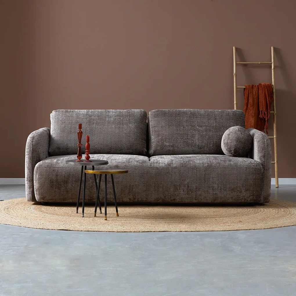Slaapbank Taupe 2 Persoons Met Opbergruimte | BIANO