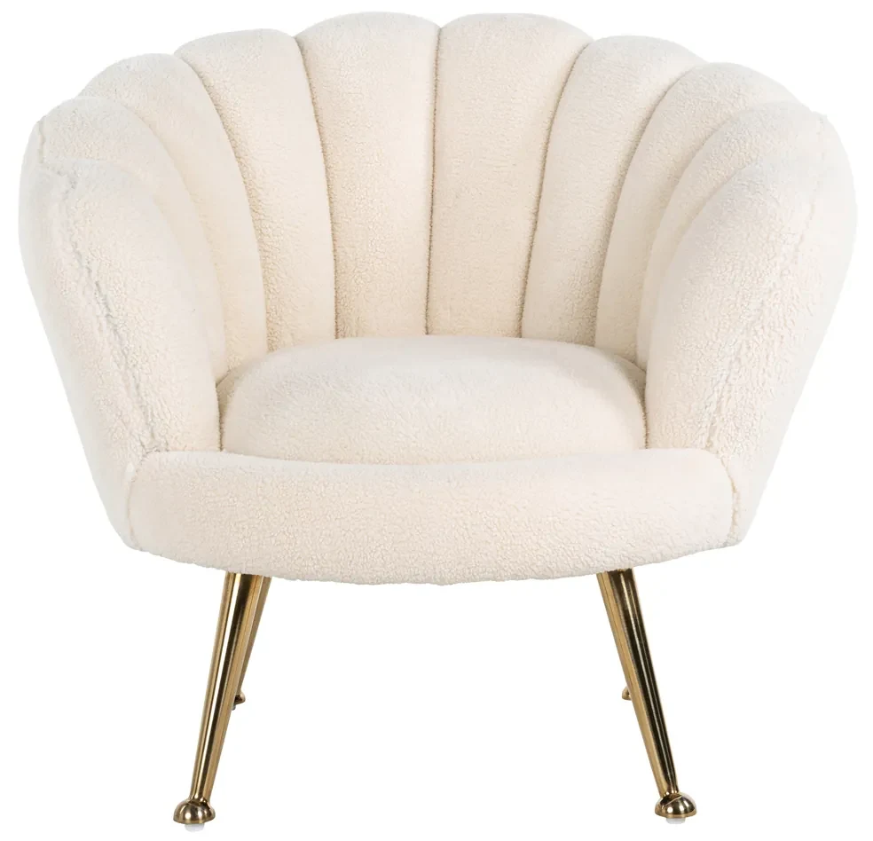 Richmond Interiors Charly Kinderfauteuil Teddy Stof Wit | BIANO