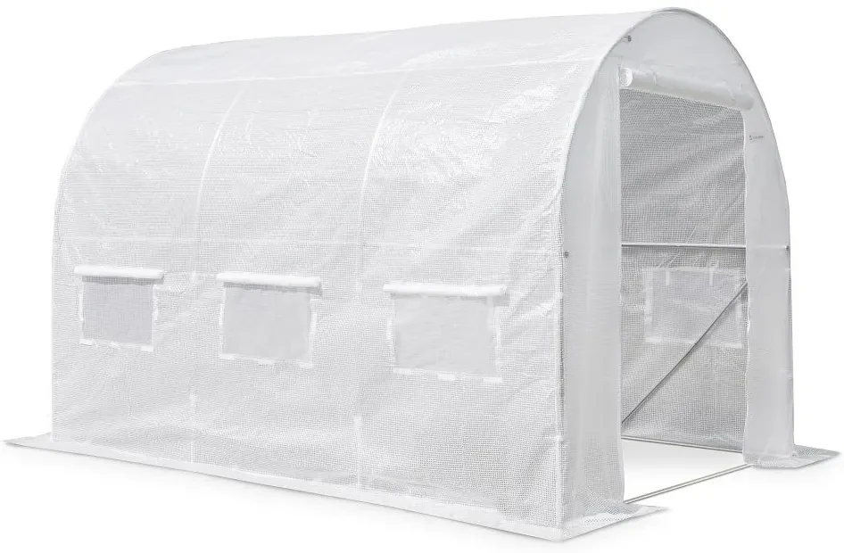 Tent met multiseizoensfolie 2x4,5m wit Garden Point | BIANO