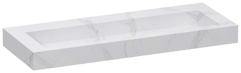 Sanituba Nature badmeubel 120cm mat zwart met wastafel Artificial ...