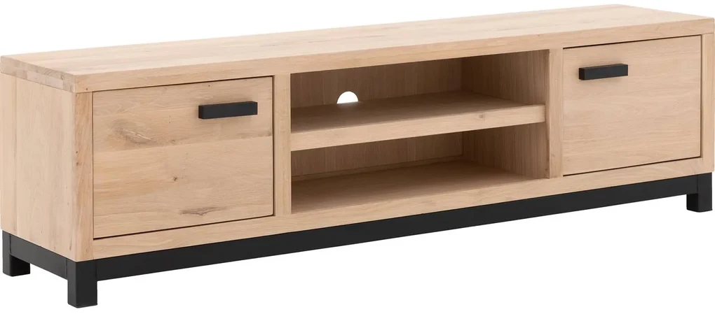 Goossens Tv Meubel Sans, 2 deuren 1 open vak 180 cm breed | BIANO