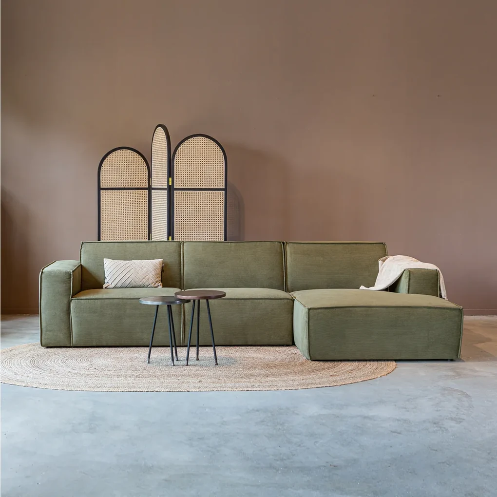 Moderne Hoekbank Groen Rechts | BIANO