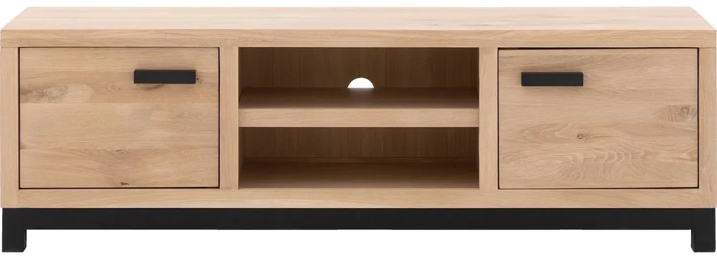 Goossens Tv Meubel Sans, 2 deuren 1 open vak 160 cm breed | BIANO