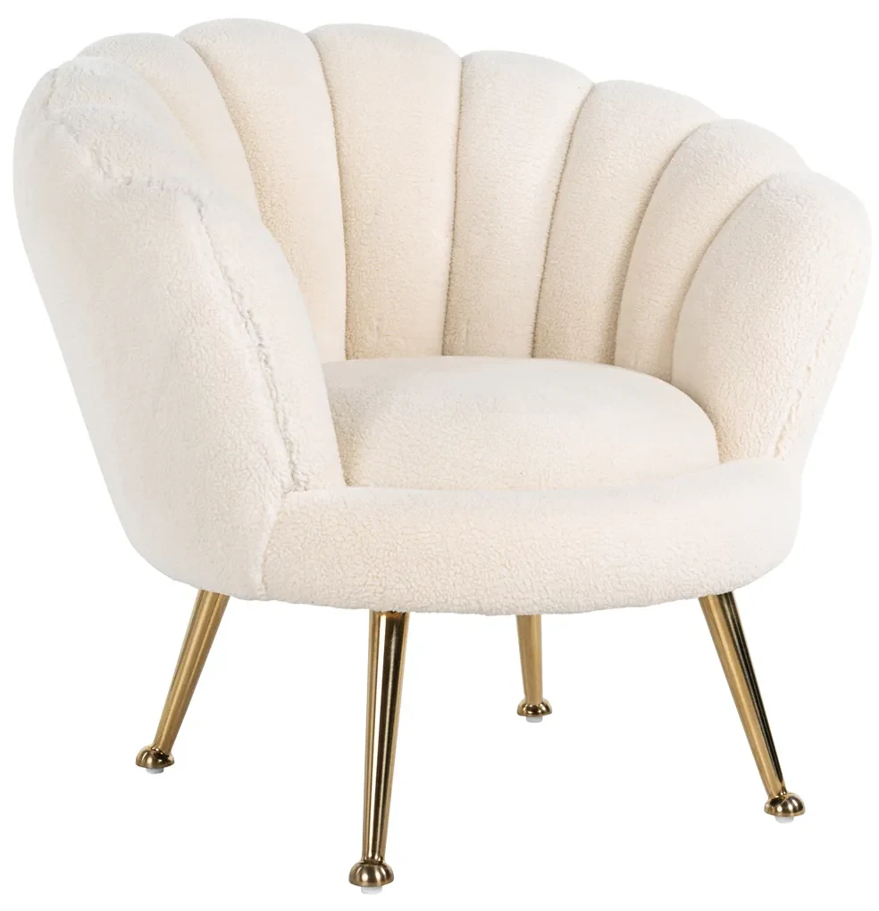 Richmond Interiors Charly Kinderfauteuil Teddy Stof Wit | BIANO