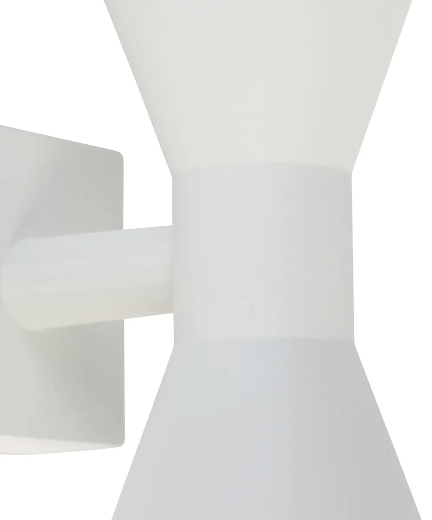 Moderne wandlamp wit 2-lichts - Rolf Modern GU10 IP44 rond ...