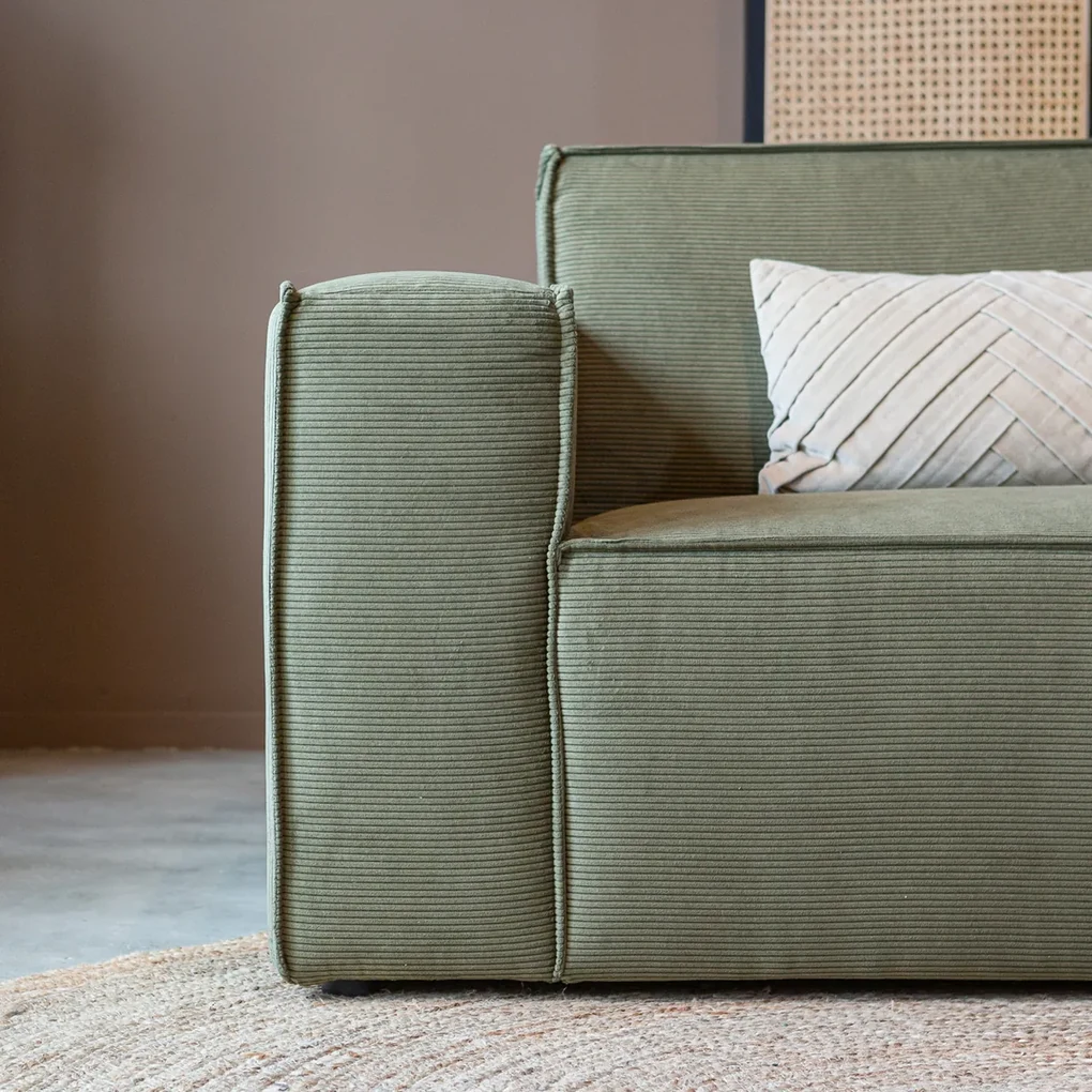 Moderne Hoekbank Groen Rechts | BIANO