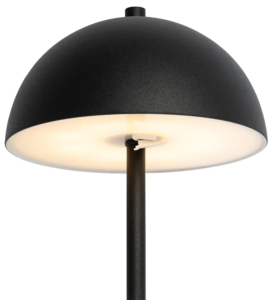 LED Buiten tafellamp zwart oplaadbaar 3-staps dimbaar - Keira Modern ...