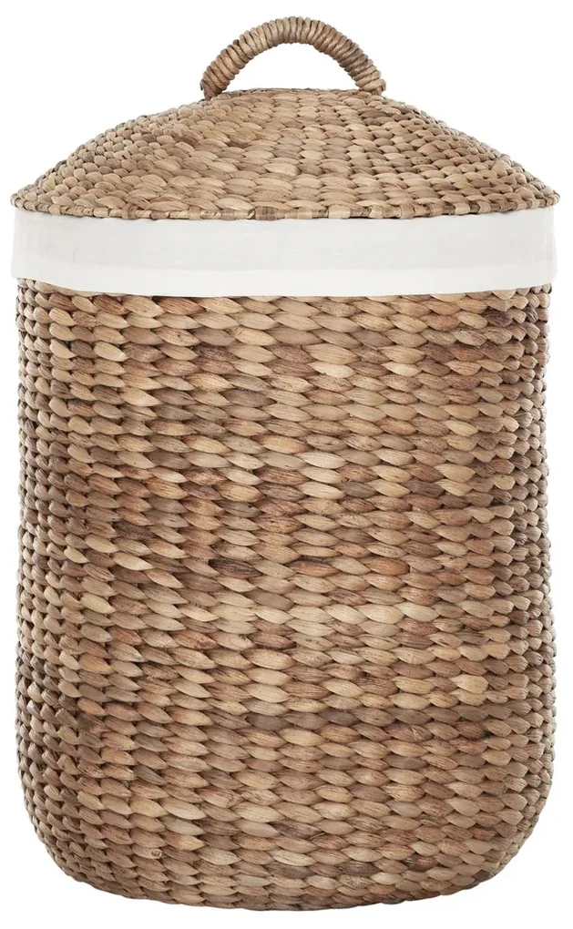 Must Living Tahiti Rieten Wasmand Met Deksel Naturel | BIANO