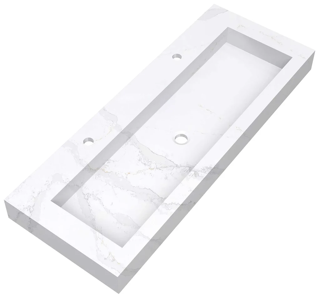 Sanituba Nature badmeubel 120cm viking shield met wastafel Artificial ...