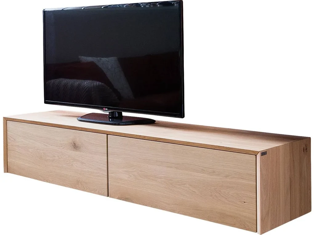 Goossens Tv Meubel Luuk, 2 kleppen zonder kabeldoorvoer in bovenblad ...