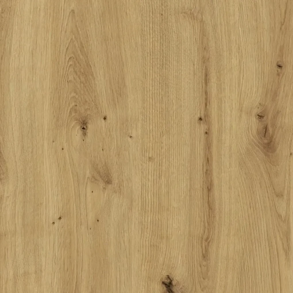 FMD Salontafel met wielen artisan eikenkleurig en zwart | BIANO