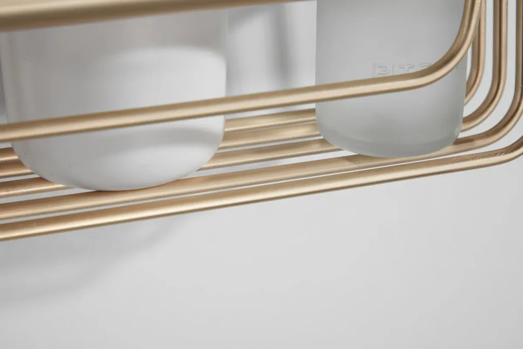 Saniclear Brass shampoo houder / doucherek 30cm geborsteld messing mat goud | BIANO