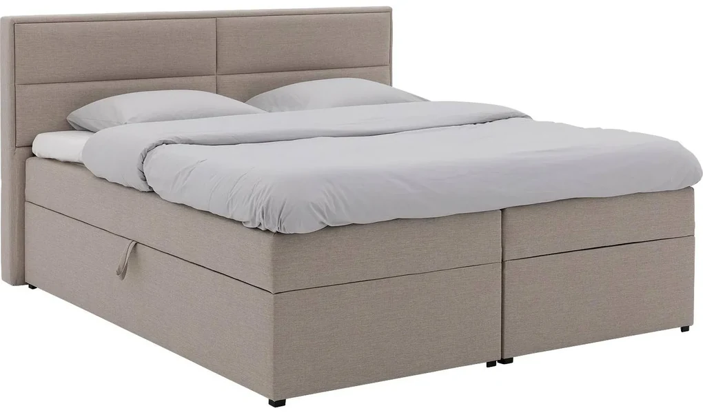 Goossens Basic Boxspring Compleet Gorium Storage Box, Vlak 160 x 200 cm ...