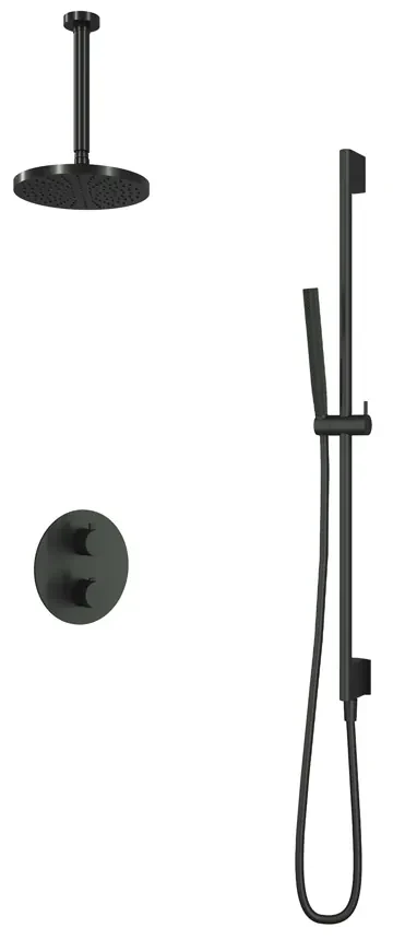 Hotbath Cobber IBS20ABL inbouwdouche met 30cm plafondbuis en glijstang ...