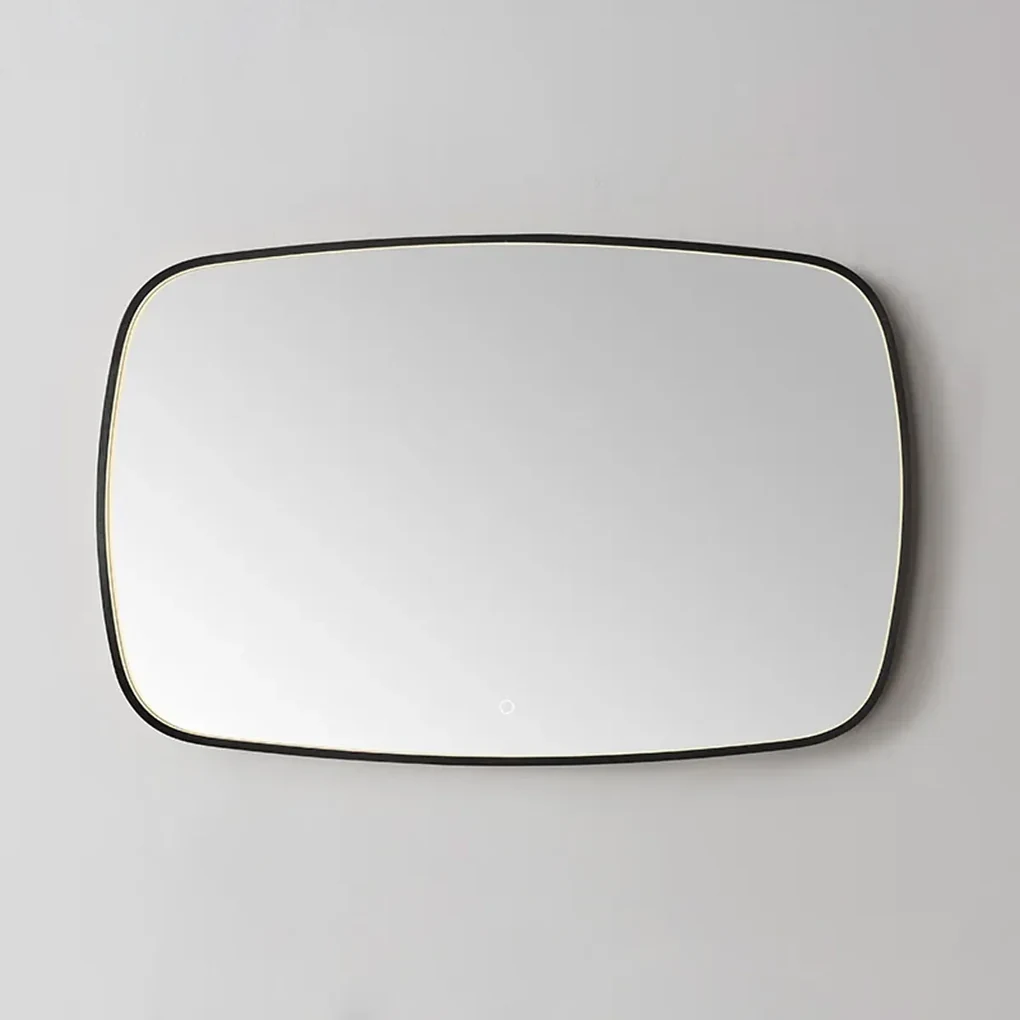 Lambini Designs Calera spiegel 140cm met dimbare verlichting gunmetal ...