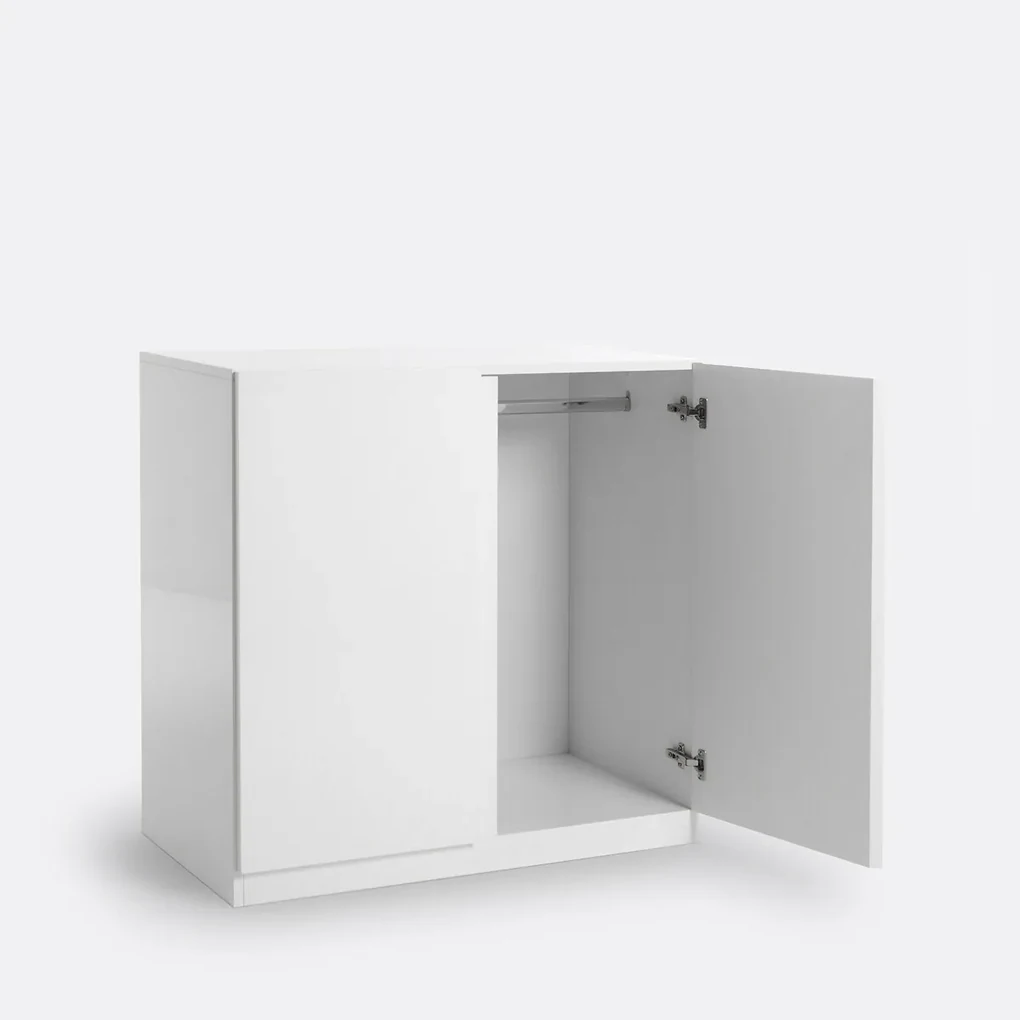 Lage kast met 2 deuren, hangkast, LEO | BIANO