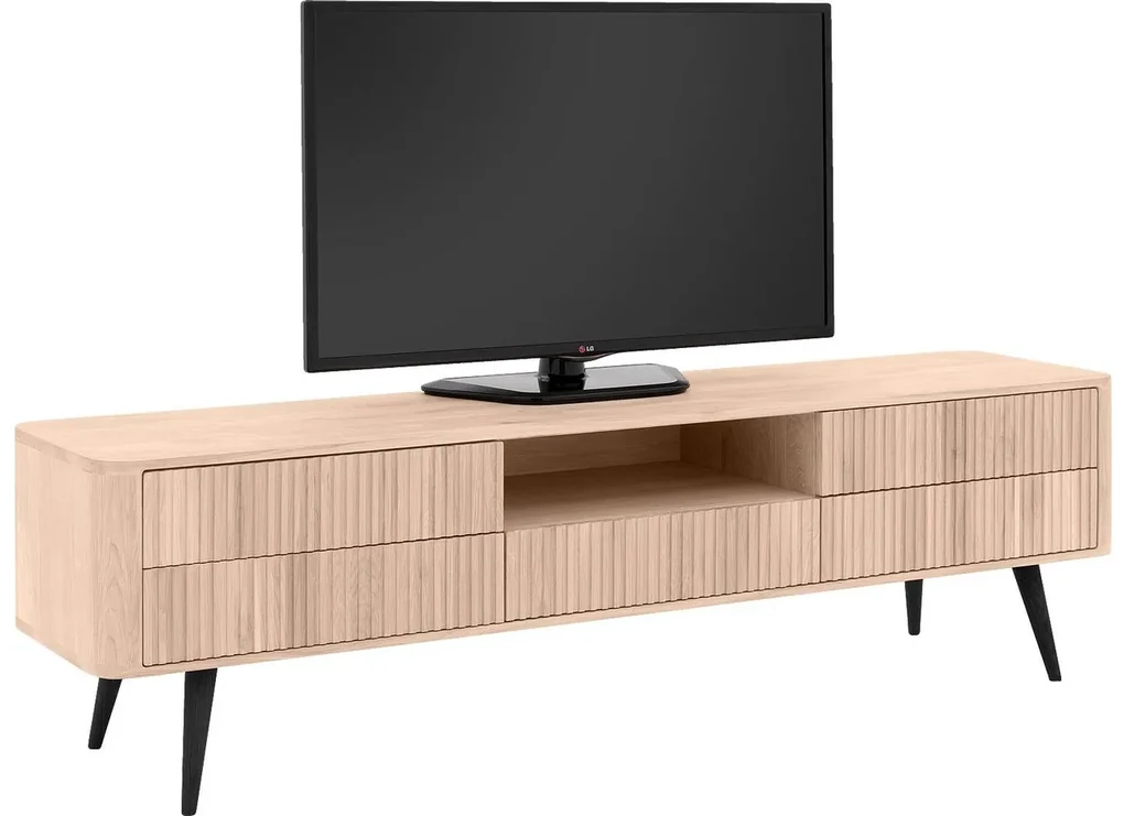 Goossens Tv Meubel Seppe, 5 laden 1 open vak 180 cm breed | BIANO