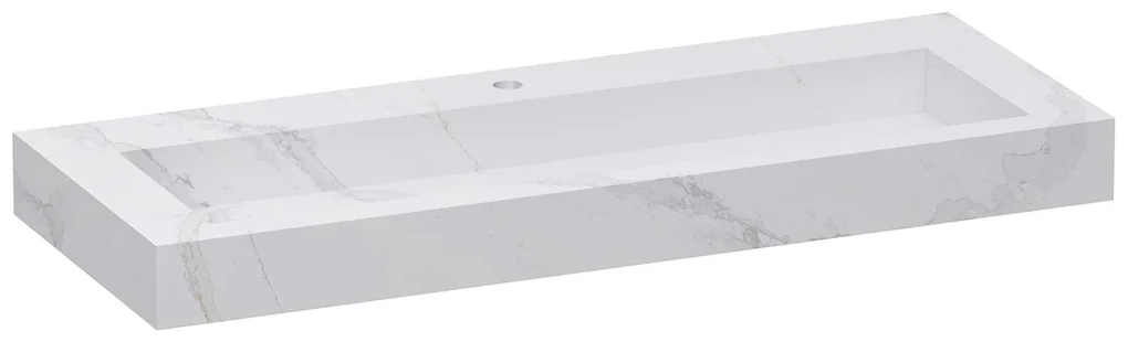 Sanituba Nature badmeubel 120cm mat zwart met wastafel Artificial ...