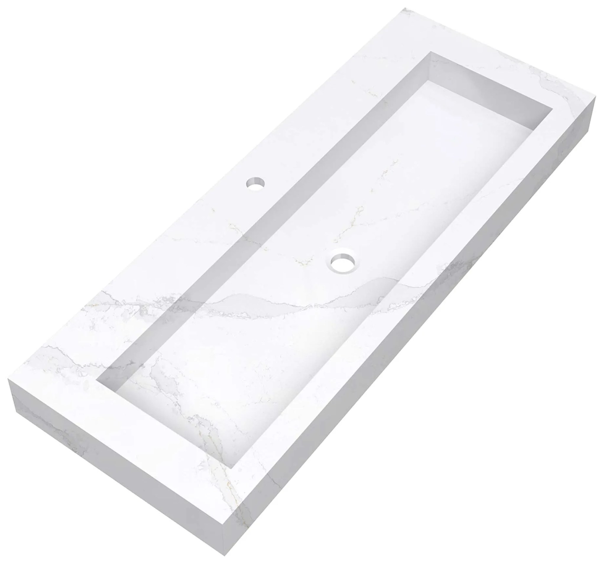 Sanituba Nature badmeubel 120cm mat zwart met wastafel Artificial ...