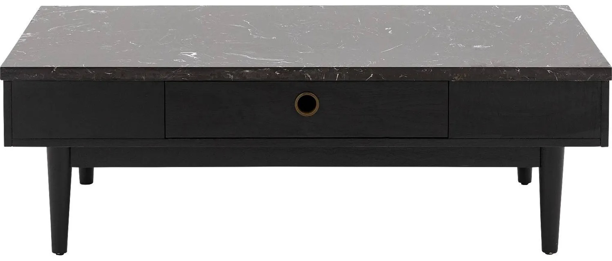 Goossens Excellent Salontafel Impressive rechthoekig, hout eiken zwart, elegant chic, 130 x 38 x ...