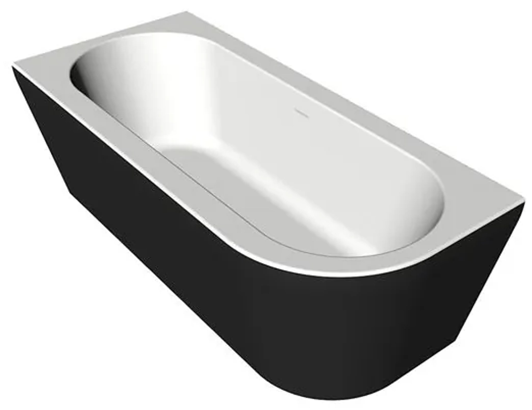 Xenz Charley half vrijstaand bad acryl 180x80x60cm links wit glans ...