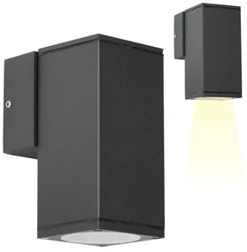 Kevin Muurlamp Zwart met Lichtsensor LED | BIANO