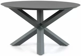 Dining Tuintafel rond 130 cm Aluminium Grijs Santika Orino | BIANO