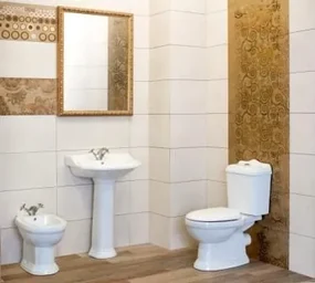 Kerra Retro duoblok toilet staand met reservoir en zitting | BIANO